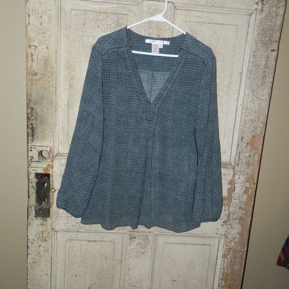 Max Studio | Tops | Max Studio Green Swing Top Blouse Size Large Q35 ...